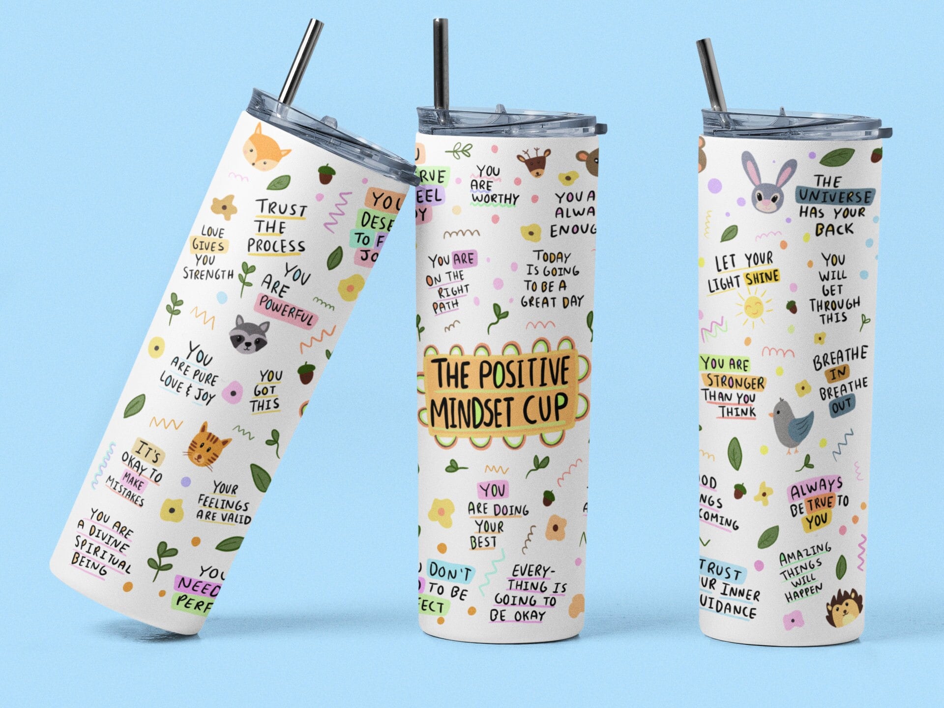 Positive Mindset Cup, Daily Affirmations, Best Friend Gift, Daily Affi ...